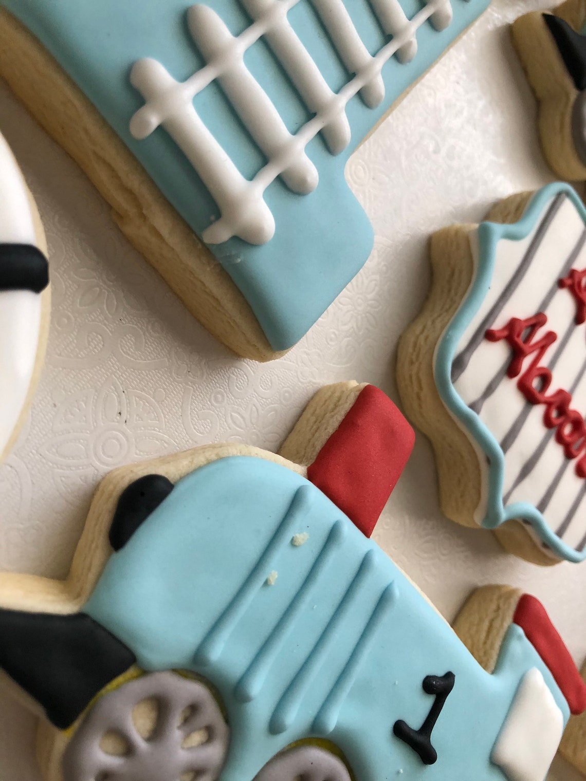 Train Themed Sugar Cookies All Aboard Cookies Train First - Etsy