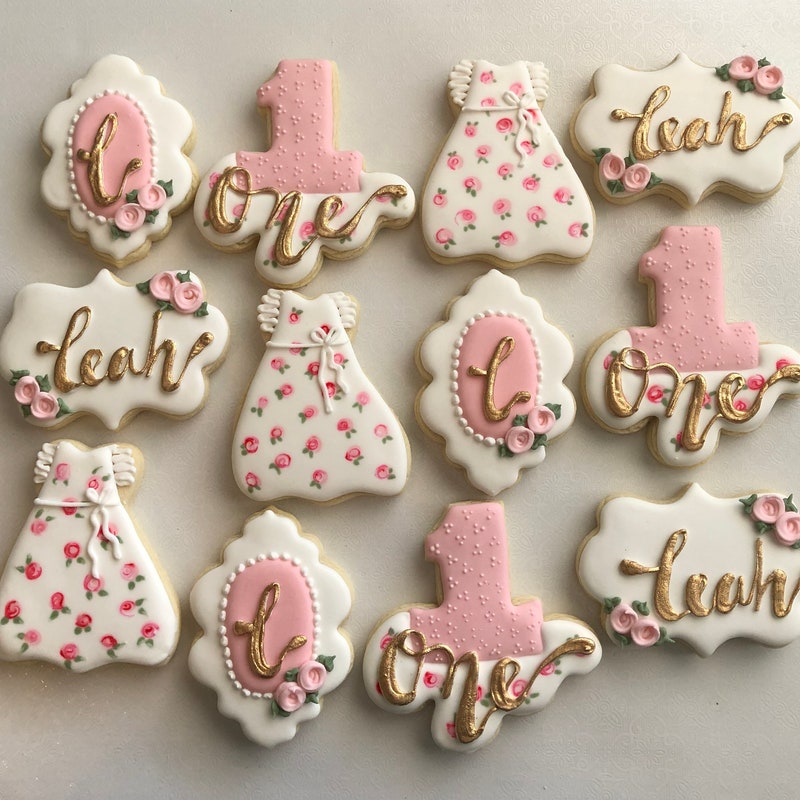 Rose Gold Cookies - Etsy