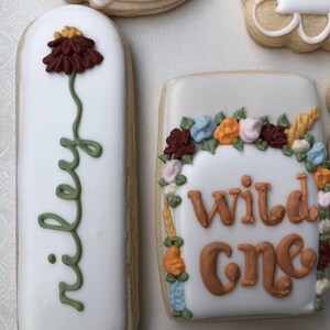 Wildflower 1st Birthday Sugar Cookies: Floral Garden Party - Etsy