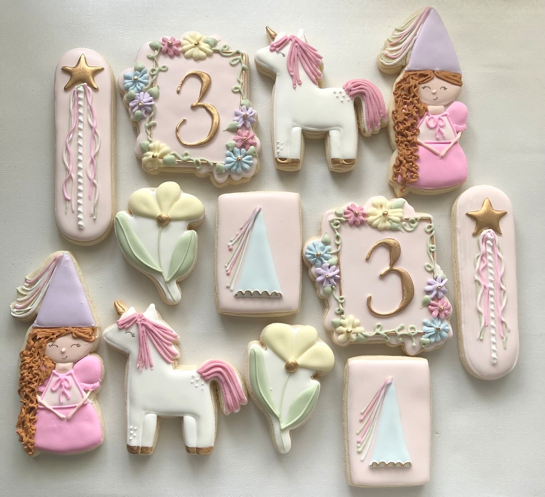 Princess Sugar Cookies, Royal Princess Cookies, Pink Baby Shower ...