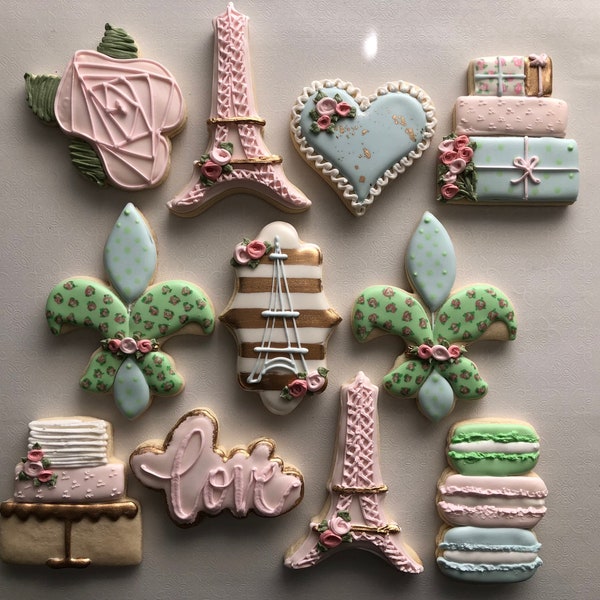 Paris Sugar Cookies - Etsy