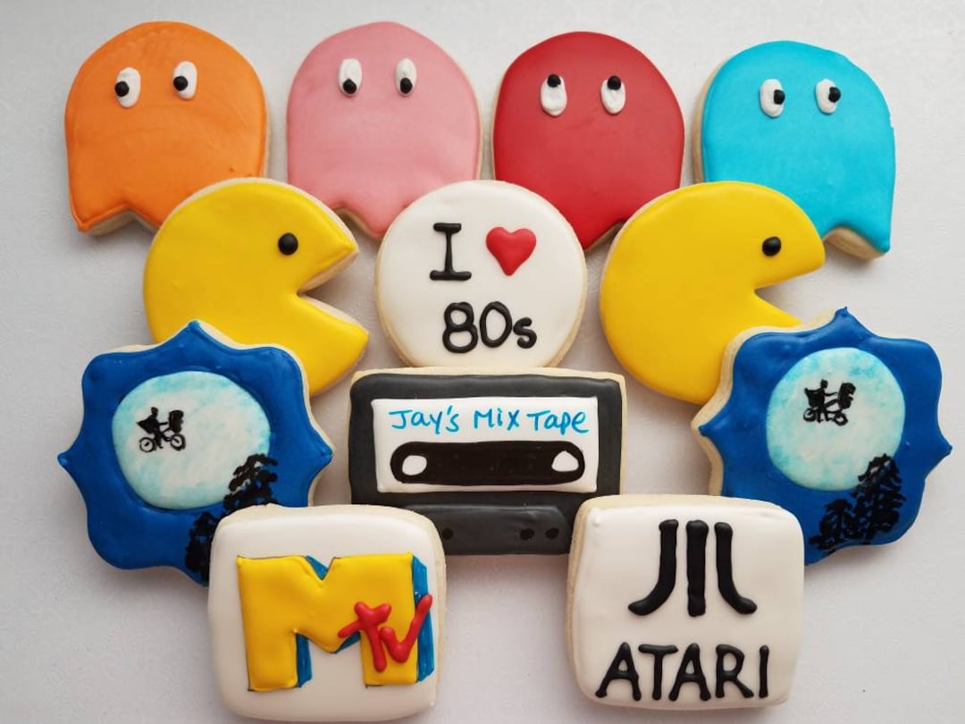 80s Themed Sugar Cookies, 80's Sugar Cookies, - Etsy