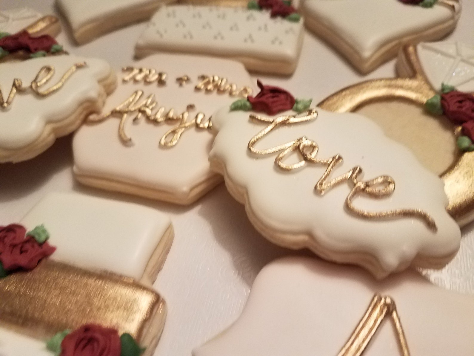 Wedding Cookies Anniversary Cookies Engagement Party Bridal - Etsy