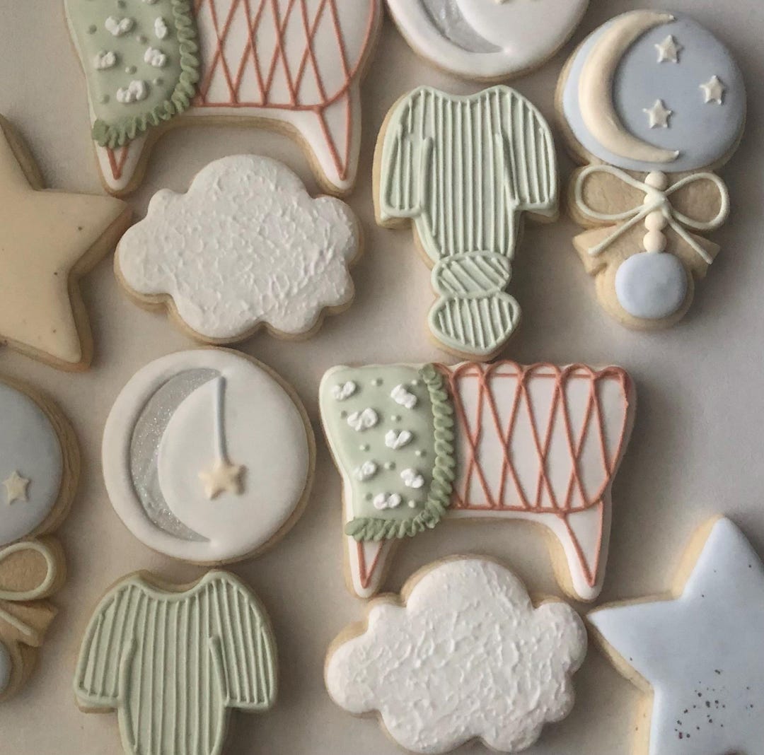 Over the Moon Baby Shower Cookies - Etsy