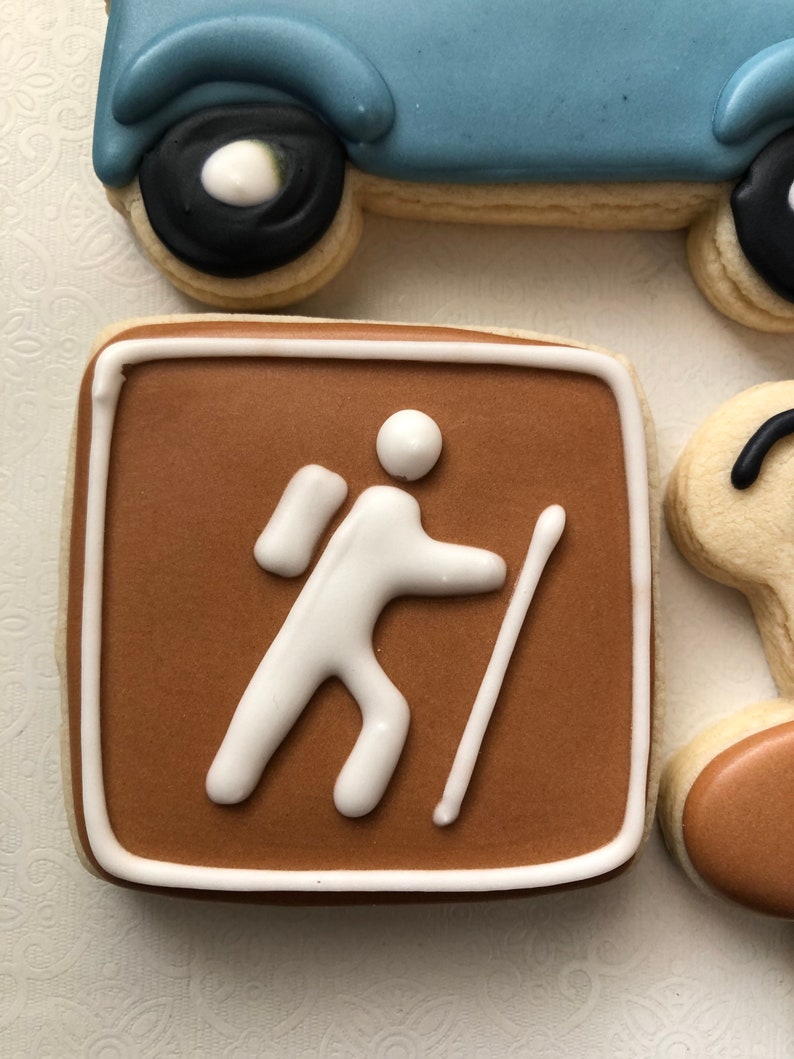 Adirondacks Themed Sugar Cookies, Mountain, Hiking, Cabin, Birthday ...