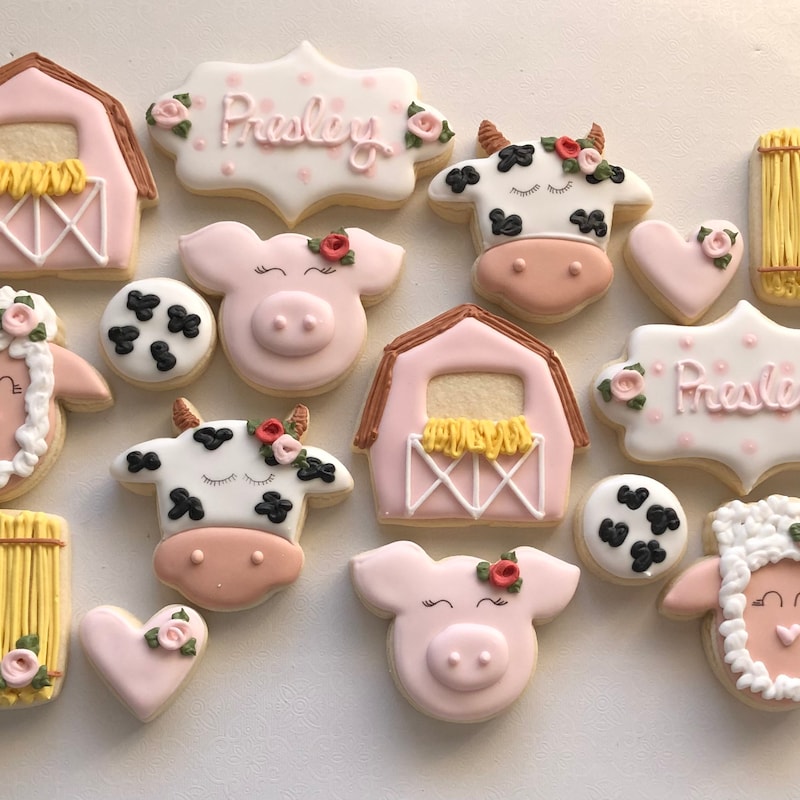 Farm Themed Sugar Cookies - Etsy