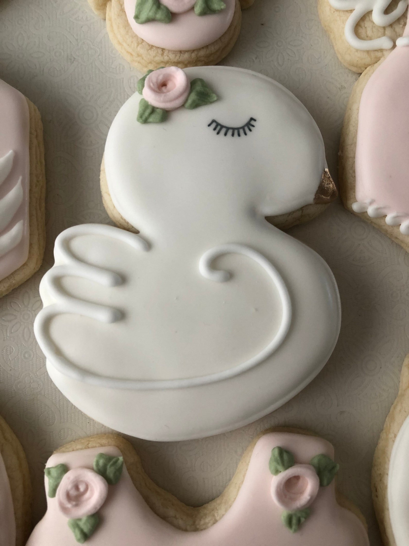 Swan Baby Shower Cookies Swan Themed Pink Baby Shower - Etsy