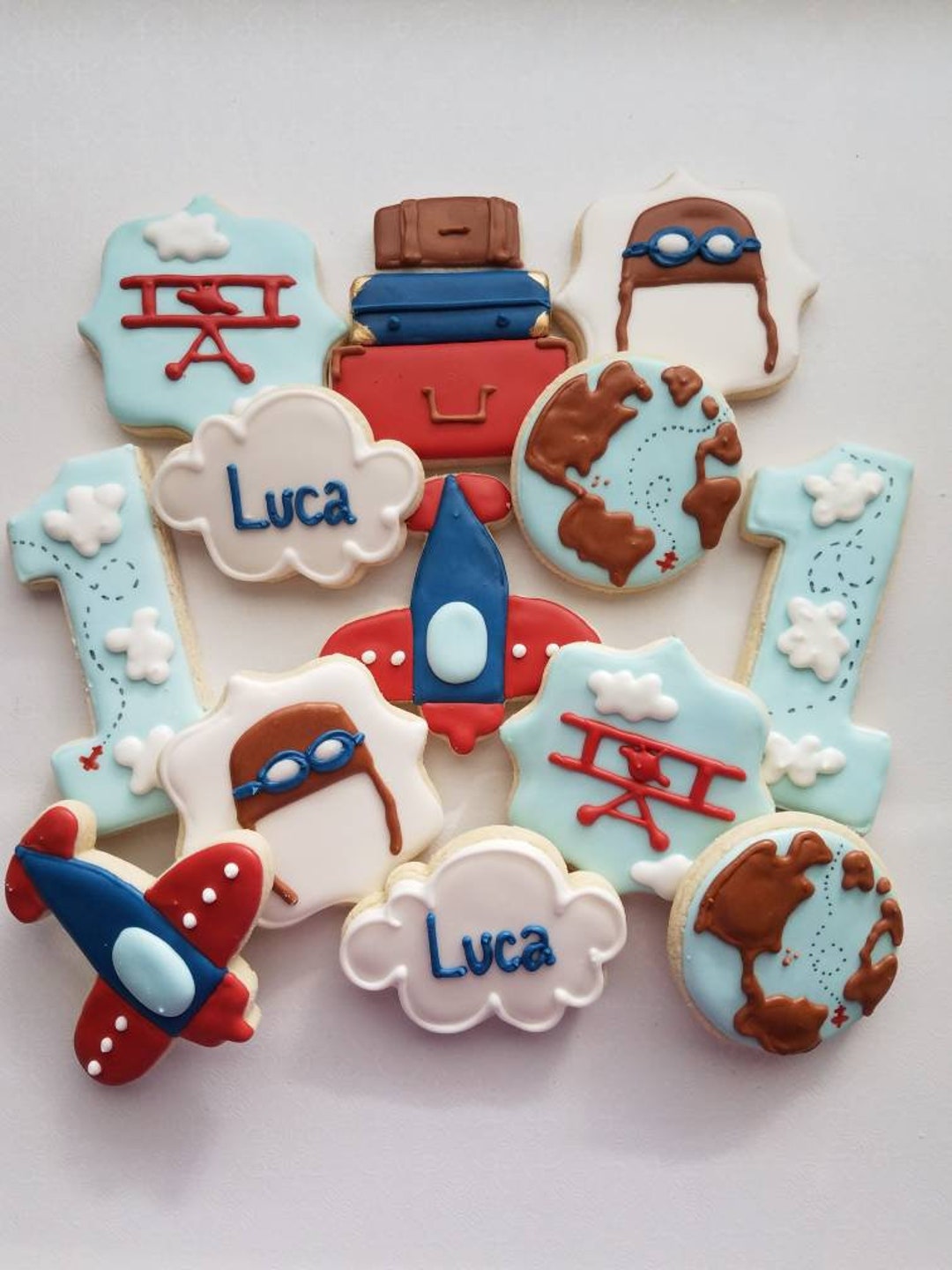 Airplane Sugar Cookies: Adventure Awaits, 1st Birthday, Baby Shower - Etsy
