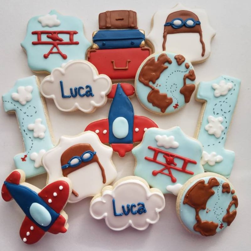 Airplane Cookie - Etsy