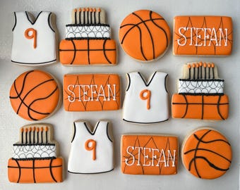 Basketball Sugar Cookies. Basketball Themed Sugar Cookies. Custom ...