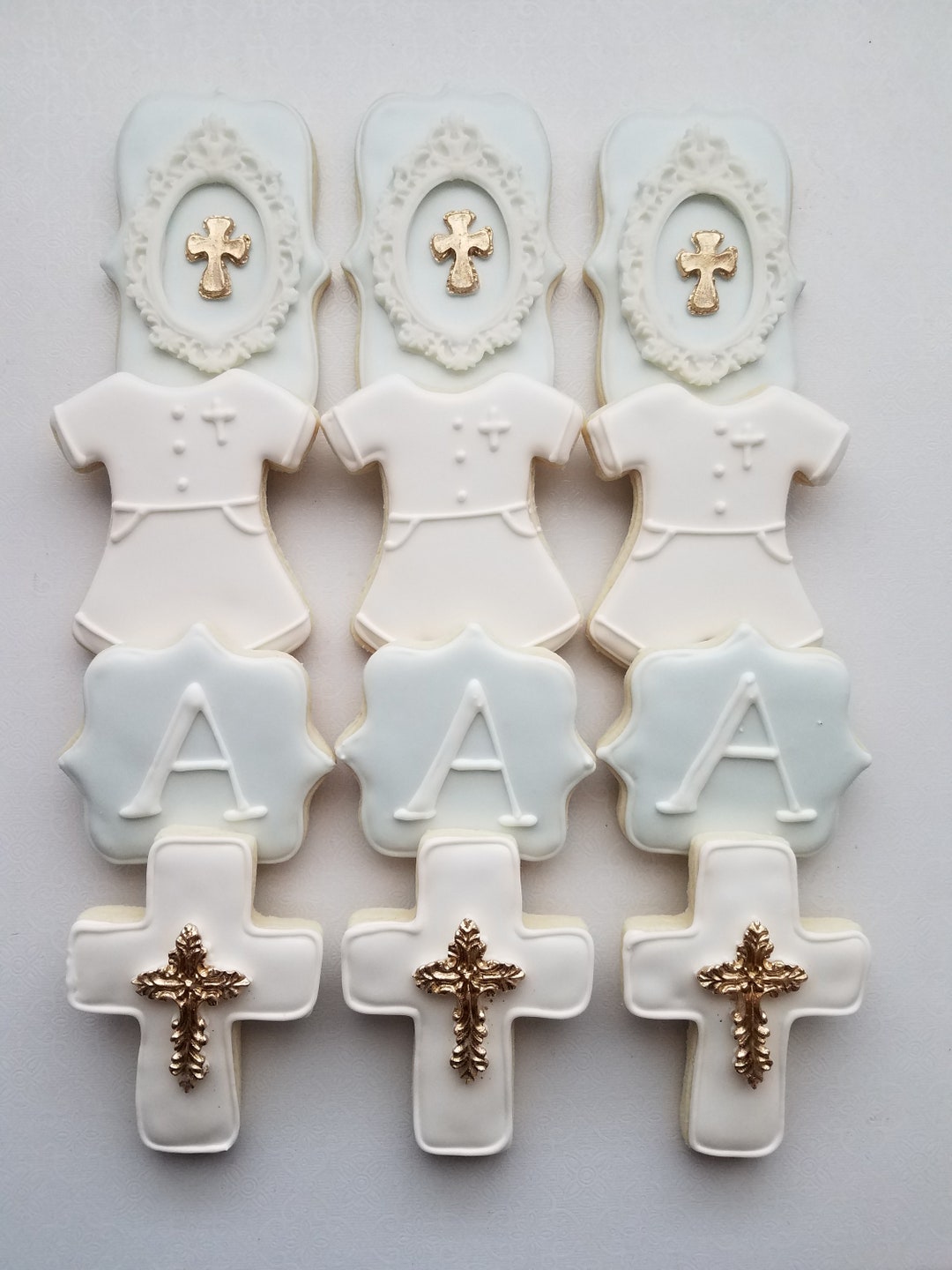 Baptism Sugar Cookies, Christening Sugar Cookies, Religious Cookies ...