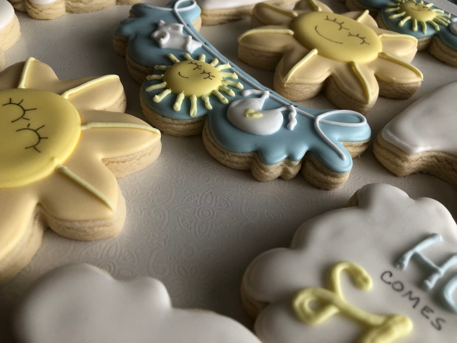 Here Comes the Sun Sugar Cookies Sunshine Themed Cookies Sun - Etsy