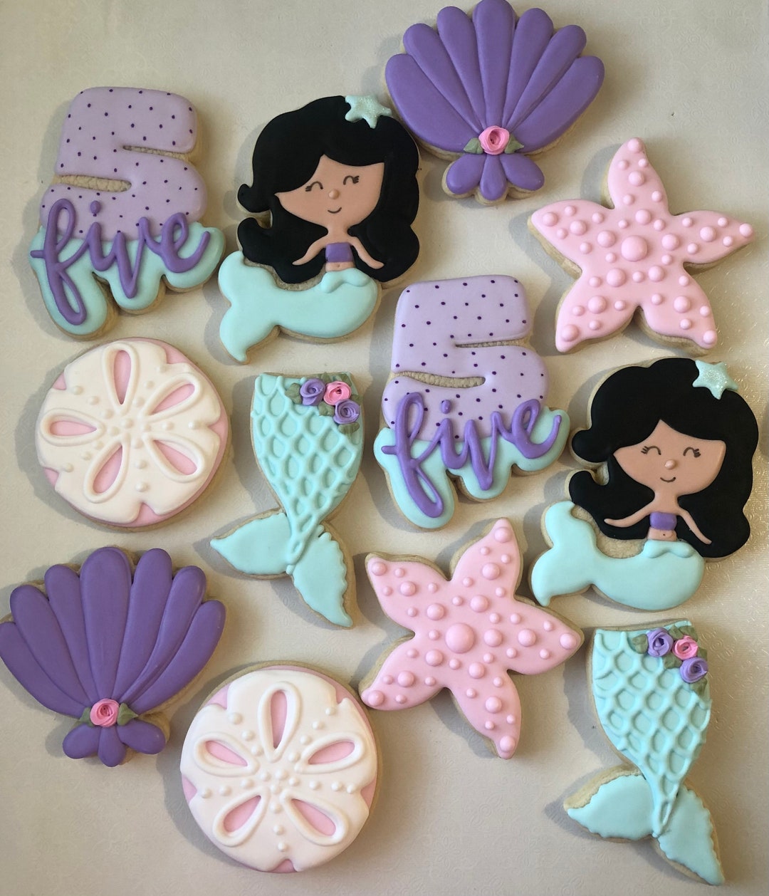 Mermaid Themed Sugar Cookies: Under the Sea Party Favors - Etsy