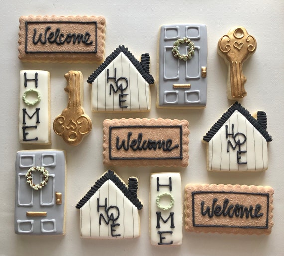House Warming Sugar Cookies Open House New Home First Home - Etsy