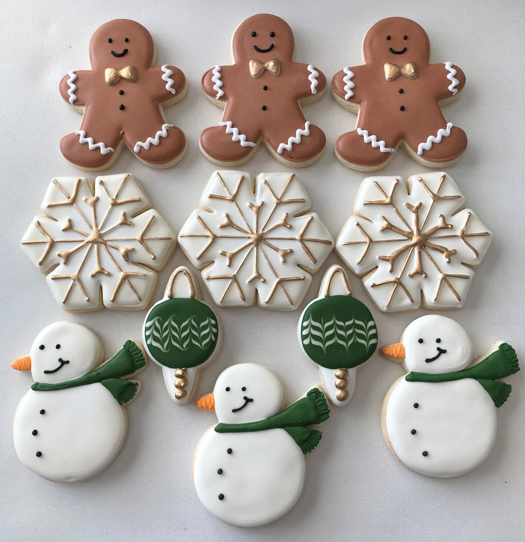 Christmas Cookies, Holiday Cookies, Winter Cookies, Snowman ...