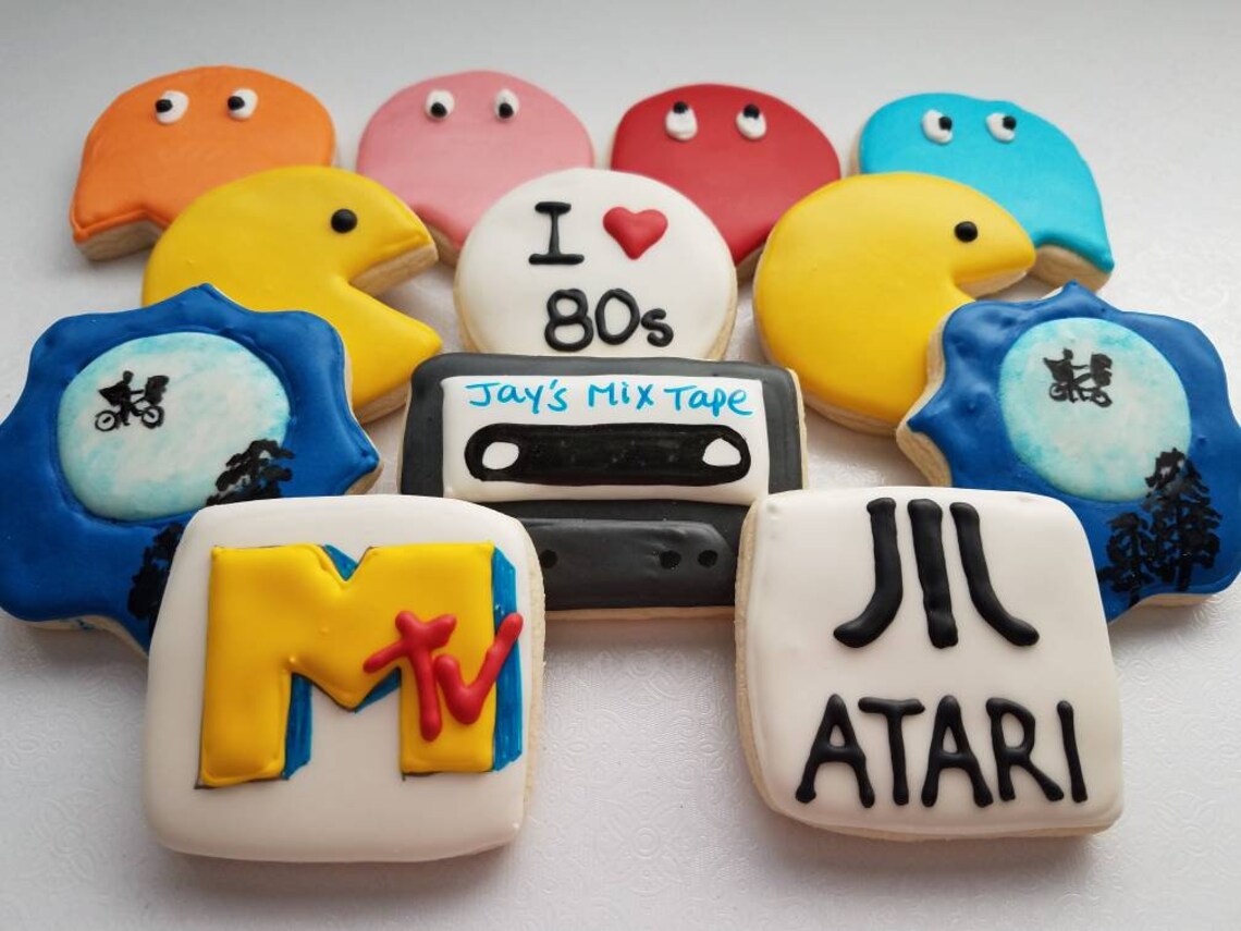 80s Themed Sugar Cookies 80's Sugar Cookies - Etsy