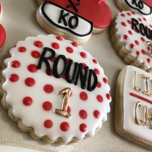 Boxing Themed Sugar Cookies, Little Champ Cookiies, Fight Night Cookies ...