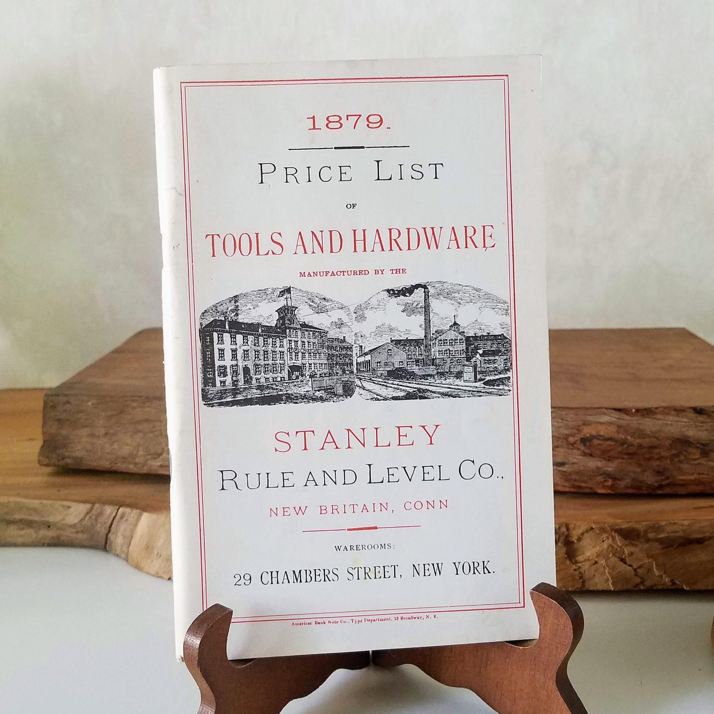1879 Price List of Tools and Hardware Stanley Rule and Level Co, Second ...