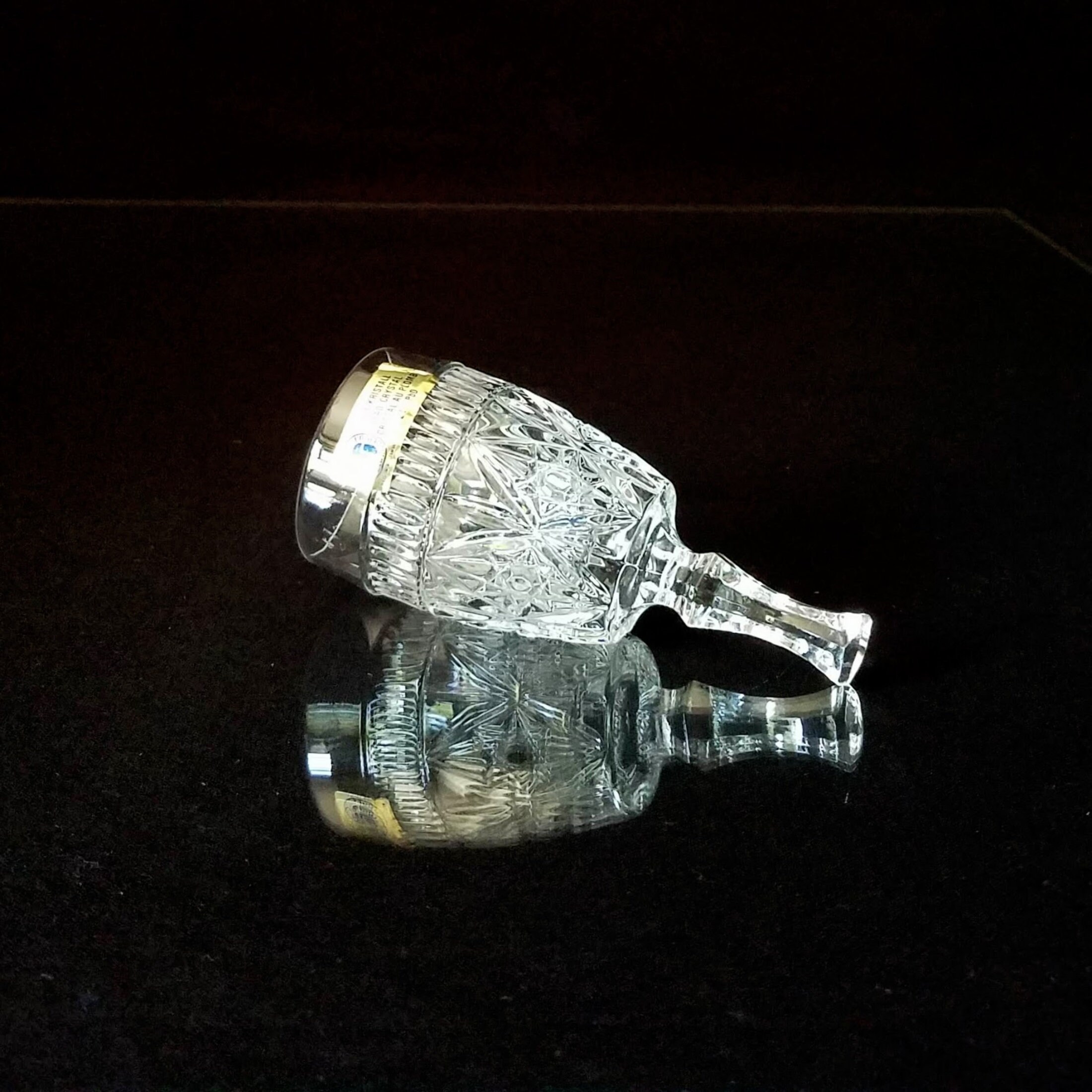 Bleikristal Crystal Dinner Bell, Vintage Small Crystal Bell Made in Germany