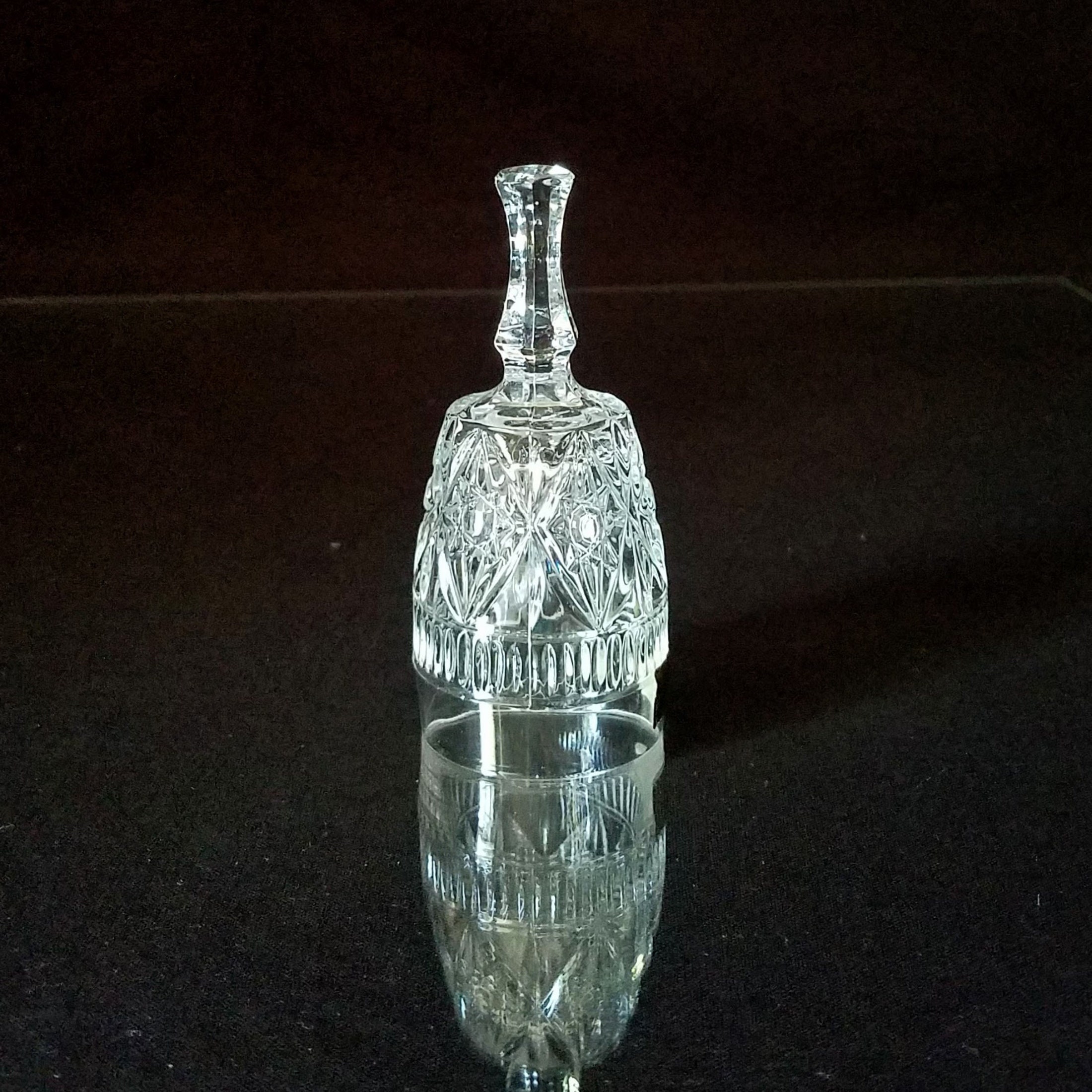 Bleikristal Crystal Dinner Bell, Vintage Small Crystal Bell Made in Germany