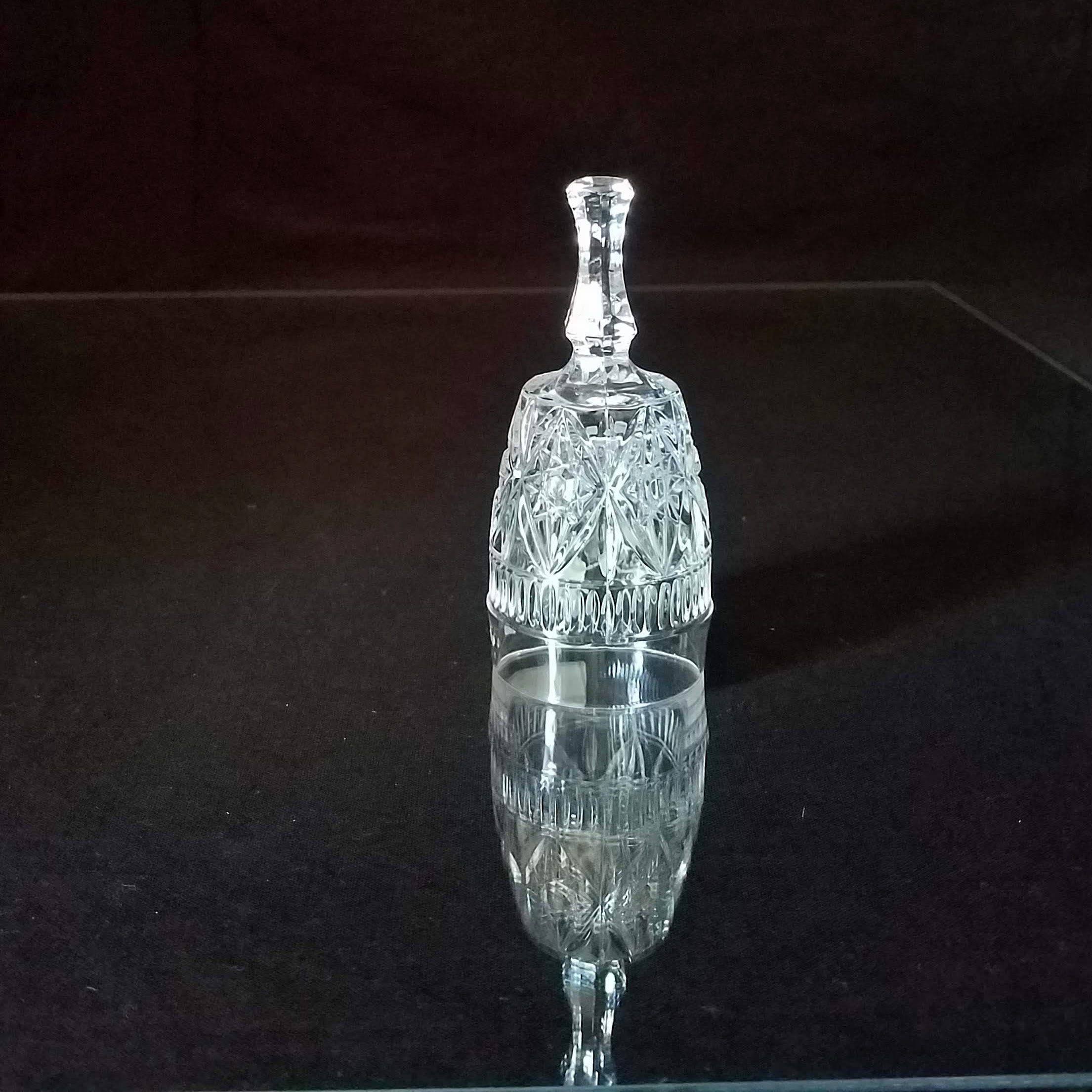 Bleikristal Crystal Dinner Bell, Vintage Small Crystal Bell Made in Germany