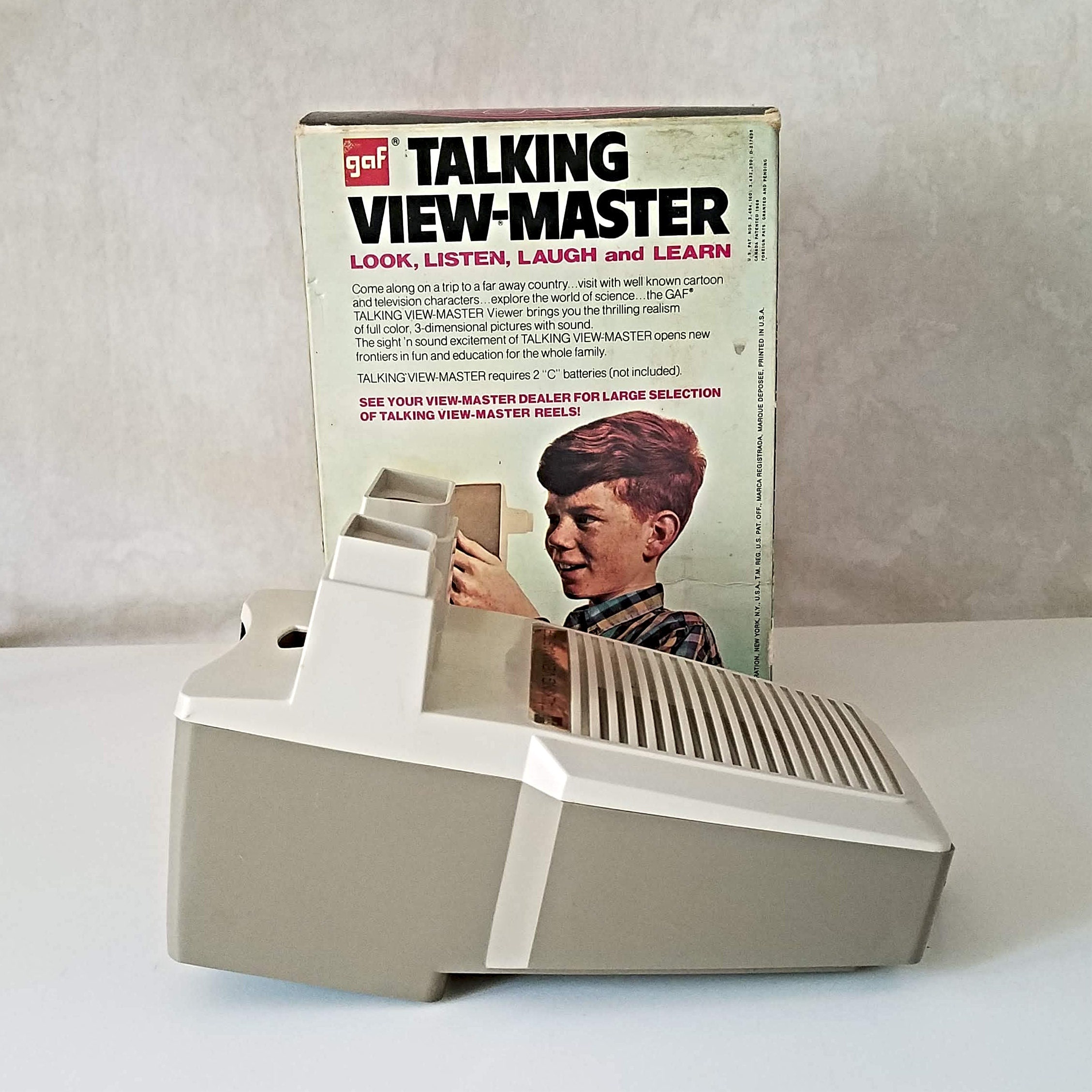 Vintage Talking View Mater Stereo Viewer in the Original Box with Demo ...