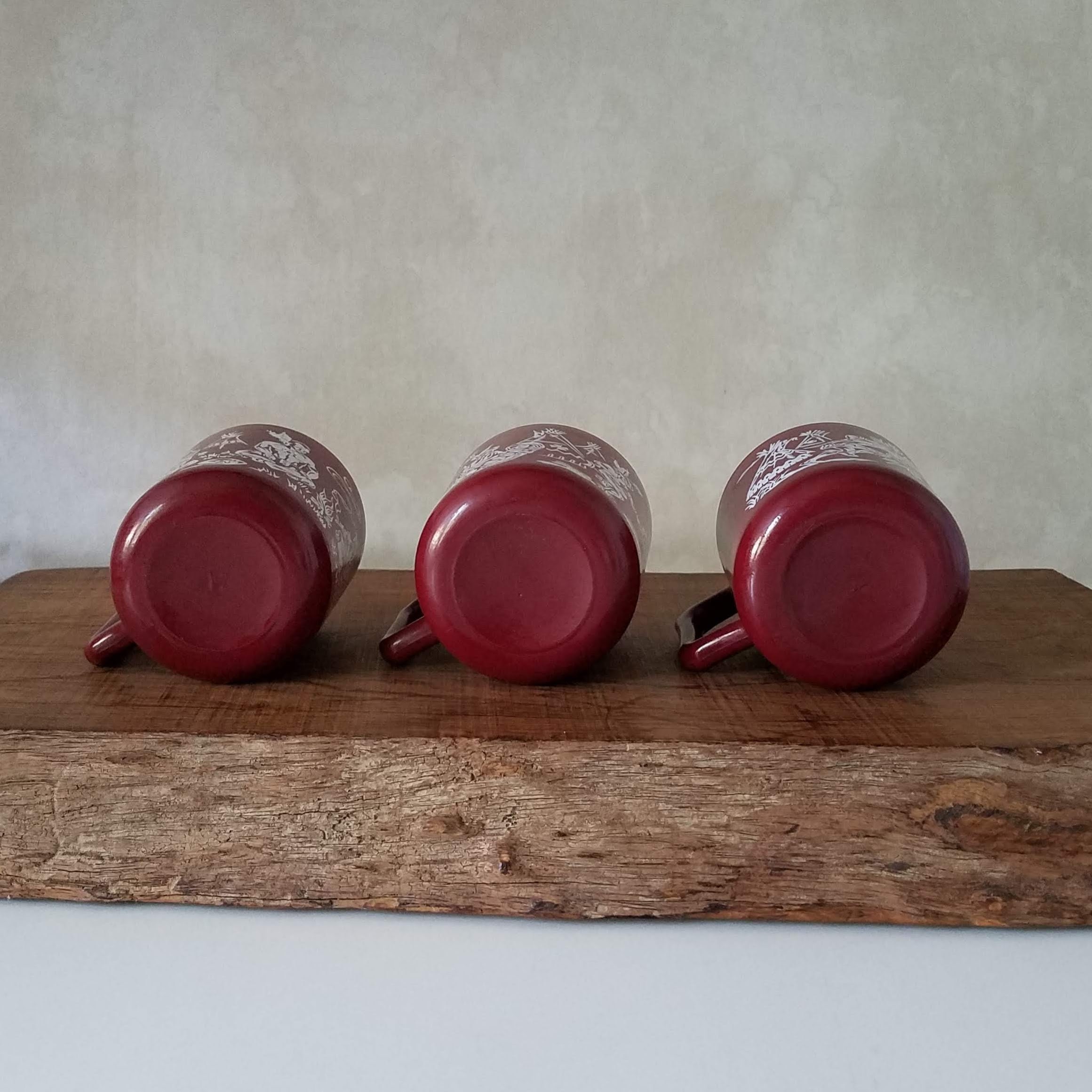 Hazel Atlas Kids Milk Glass Mugs, Set of 3 Collectible Childrens Mugs ...