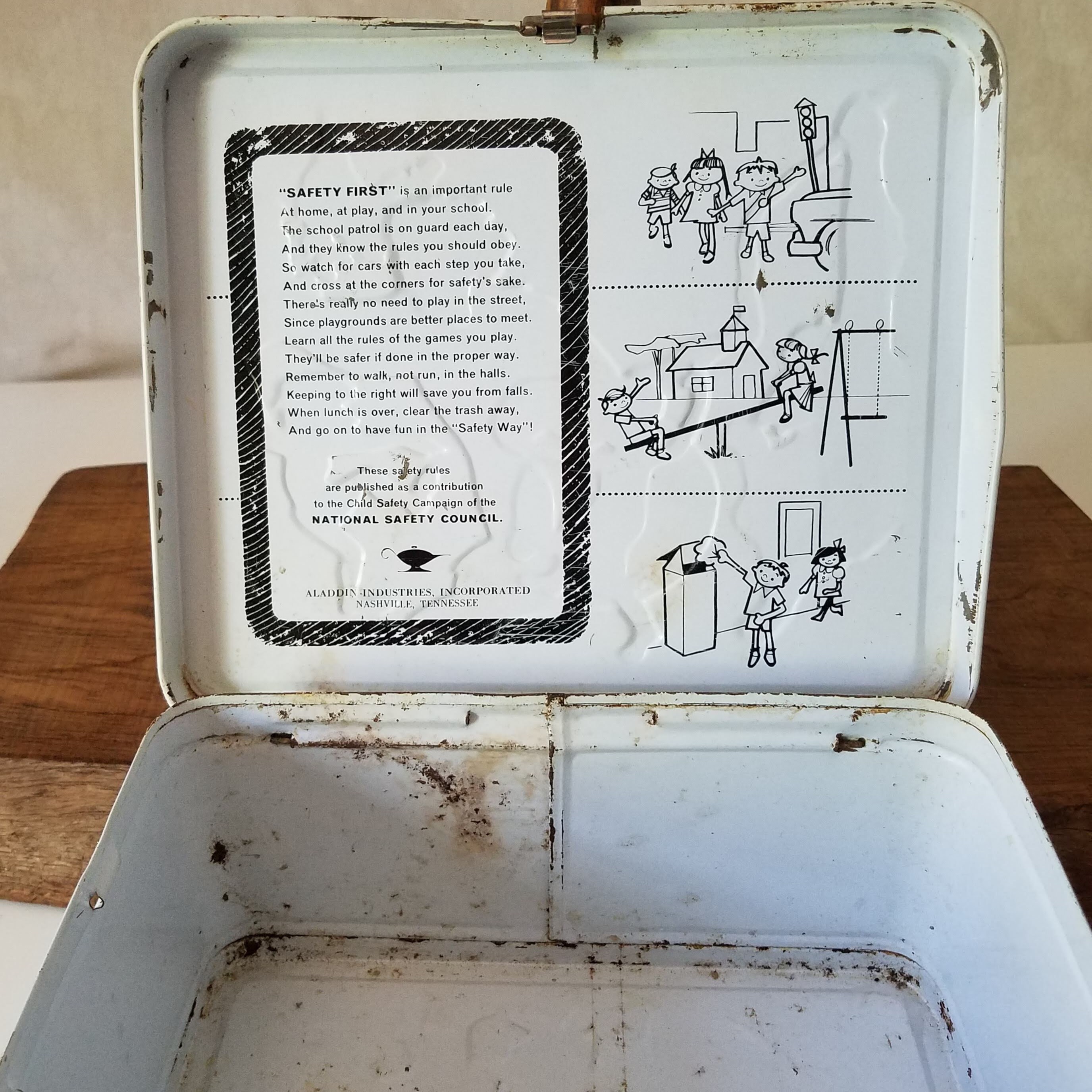 1966 Disney Metal Lunchbox, Vintage Jungle Book Metal Lunch Box,Aladdin ...