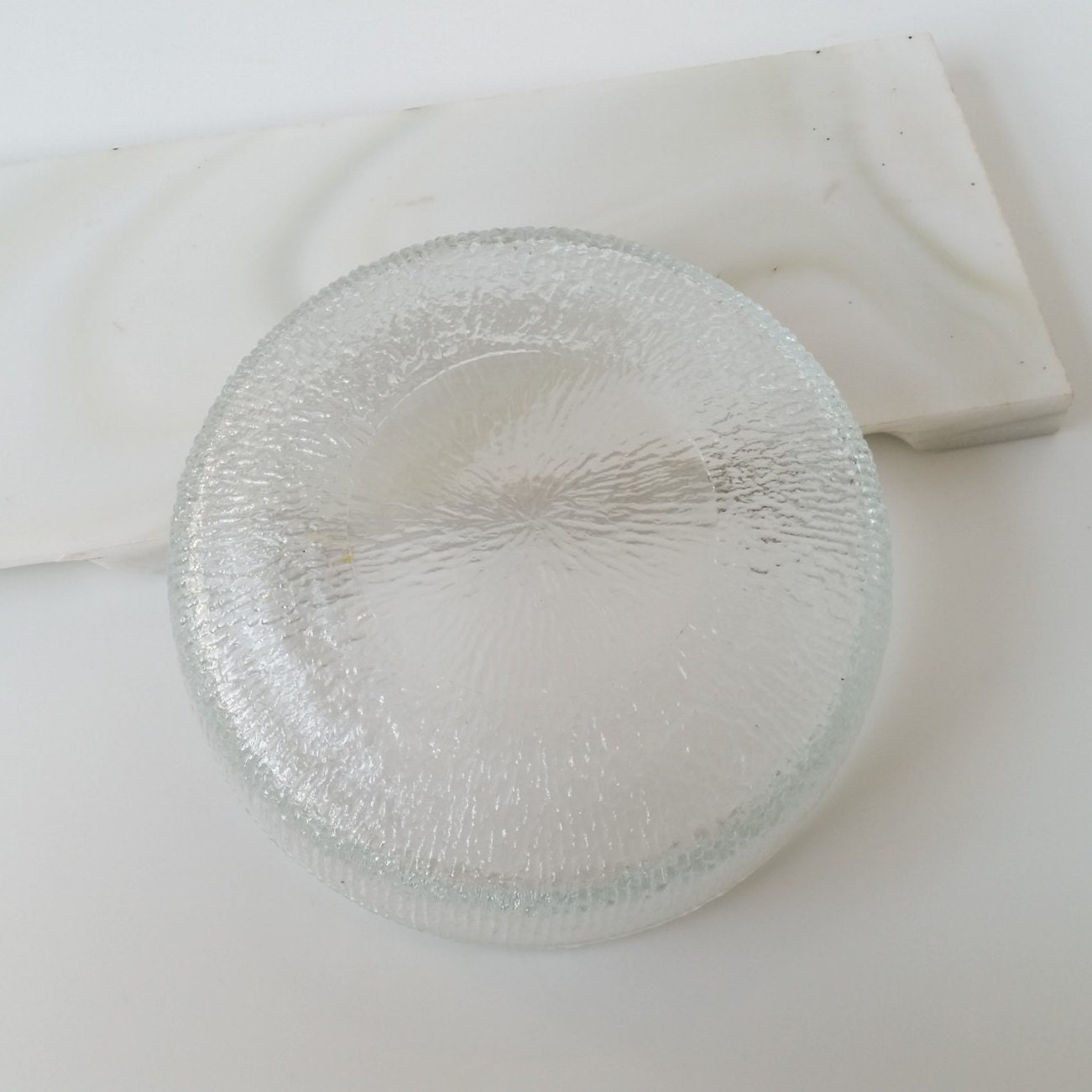 Vintage Glass, Clear Glass Bowl, Grooved Bowl, Vintage bowl, Retro ...