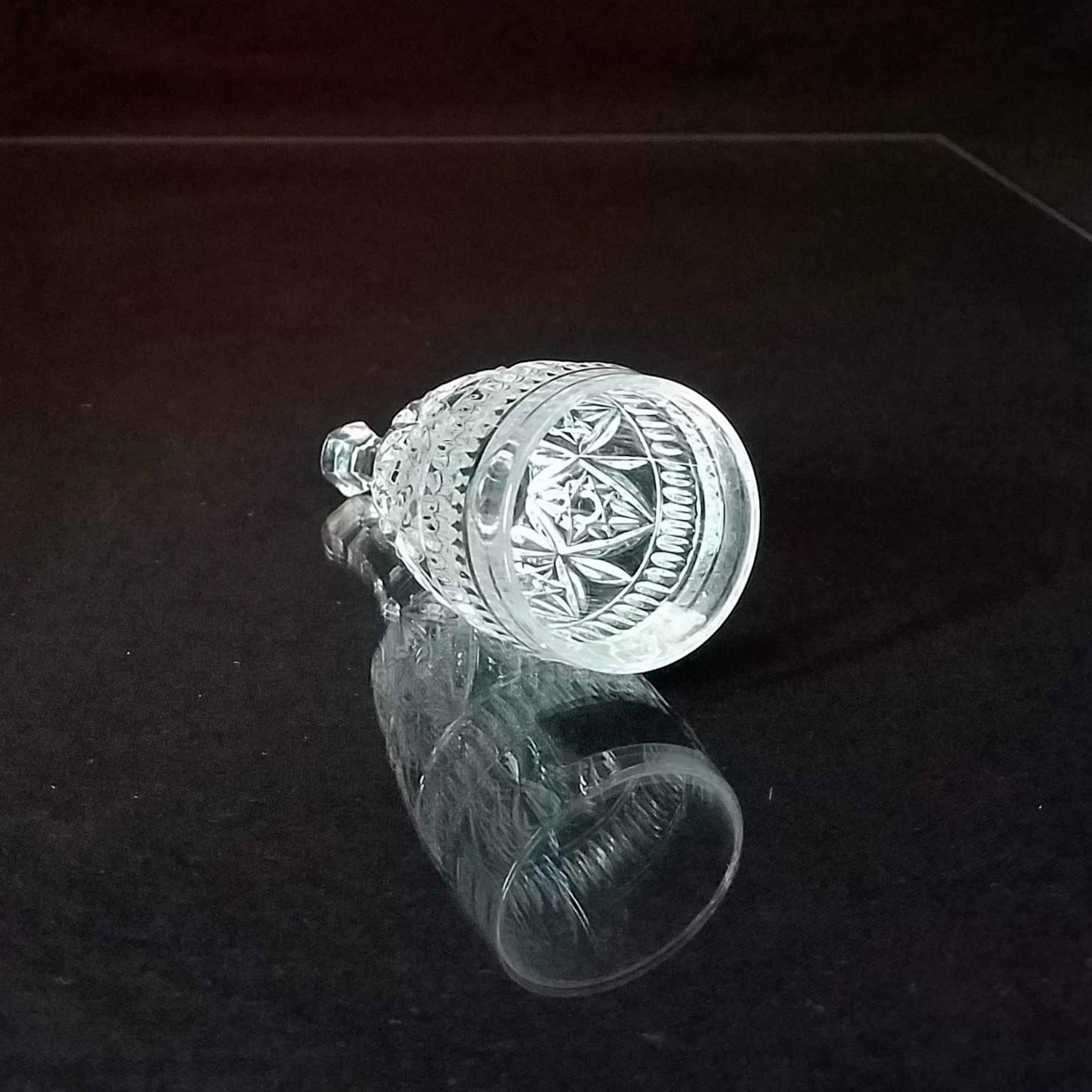 Bleikristal Crystal Dinner Bell, Vintage Small Crystal Bell Made in Germany