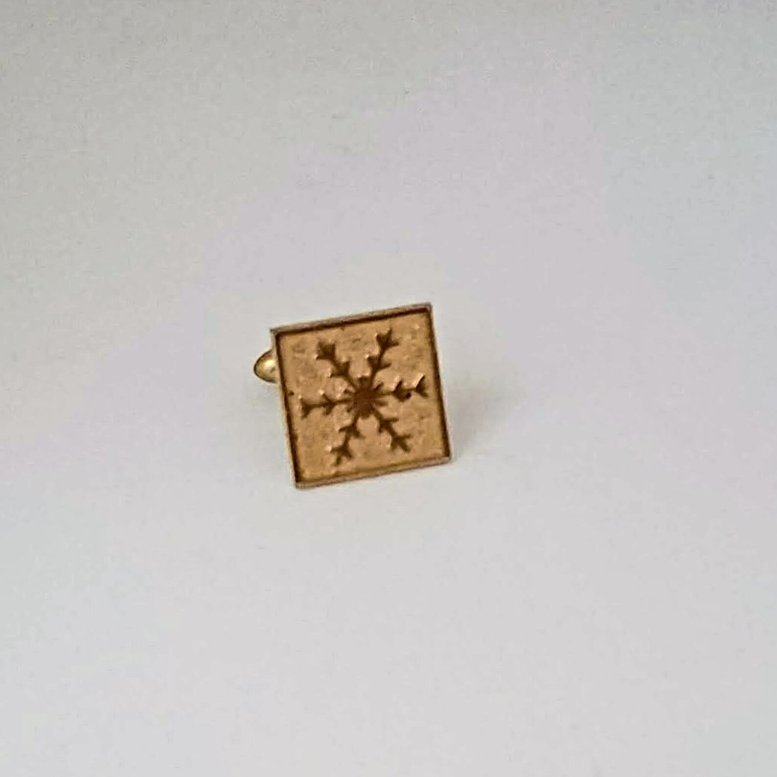 Vintage Swank Snowflake Cufflink, One Gold Tone Swank Cufflink With a ...