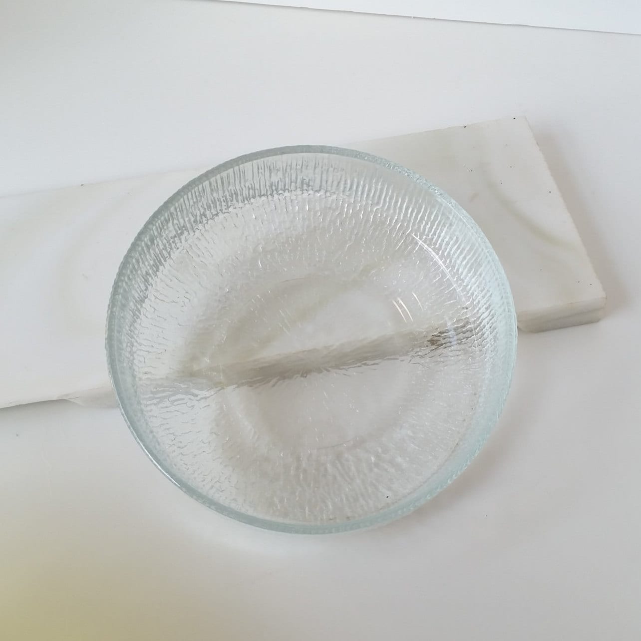 Vintage Glass, Clear Glass Bowl, Grooved Bowl, Vintage bowl, Retro ...