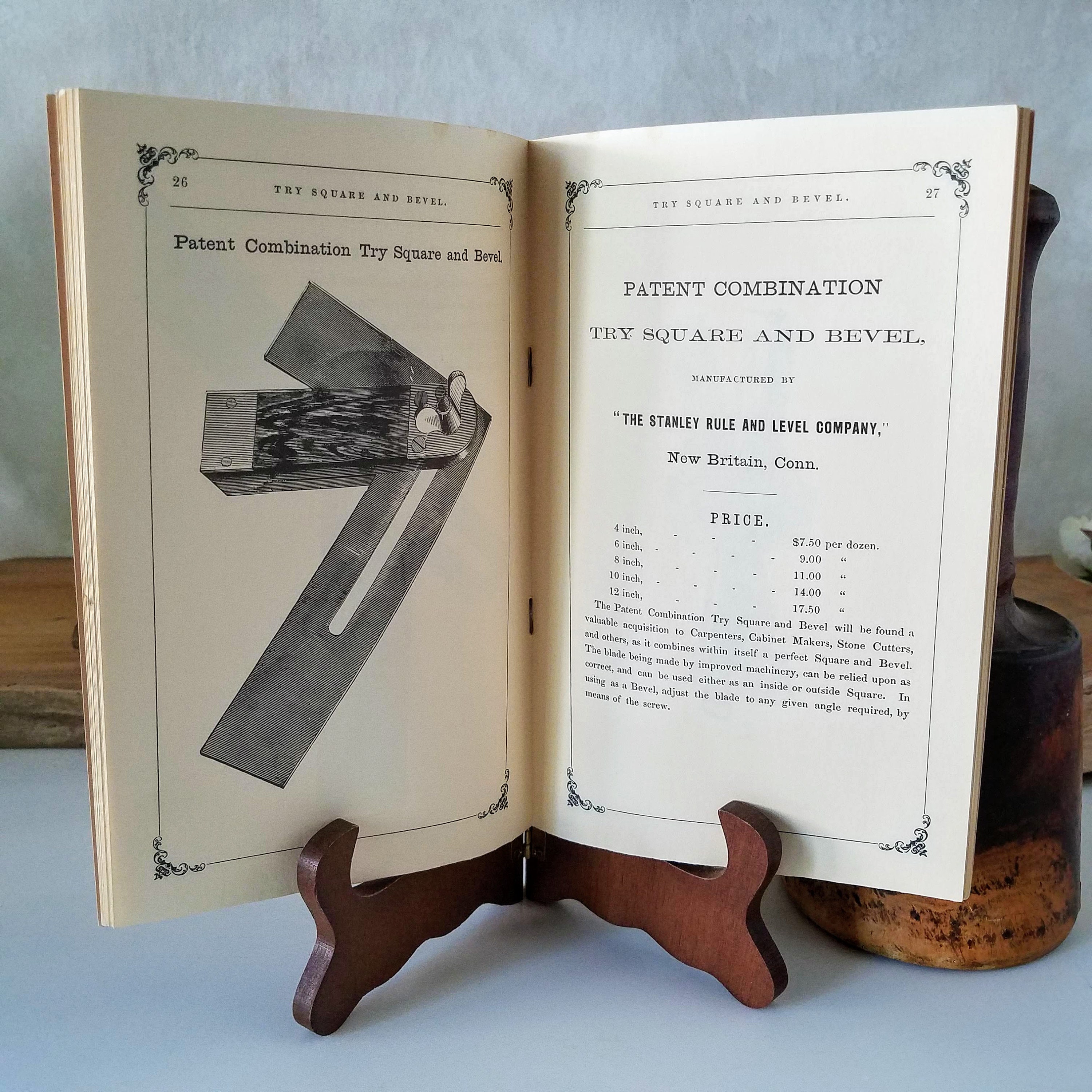 Stanley Rule & Level Price List January 1867 Second Printing April 1978 ...