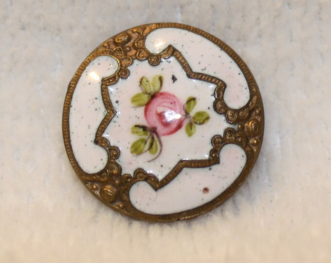 Antique Vintage Buttons- Porcelain - Hand Painted - Etsy