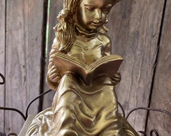 Girl Reading Statue - Etsy