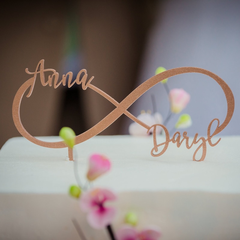 Infinity Cake Topper - Etsy