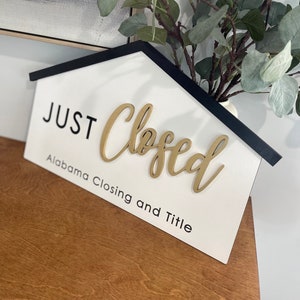 Personalized House Just CLOSED Sign, Realtor Sign, Real Estate Agent ...