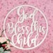 God Bless This Child Wood Sign, Baby Christening Decor - Etsy
