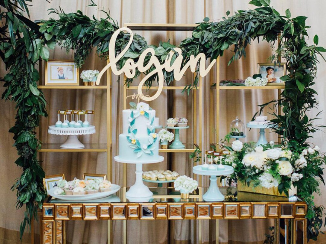 Custom Large Name Sign Birthday Backdrop Decoration Laser Cut Modern ...