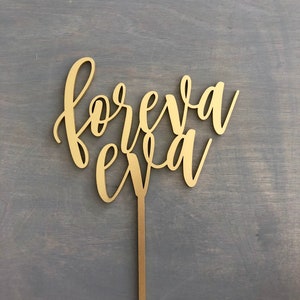 Foreva Eva Wedding Cake Topper, 6.5"w Inches - VERSION 2, Forever ...