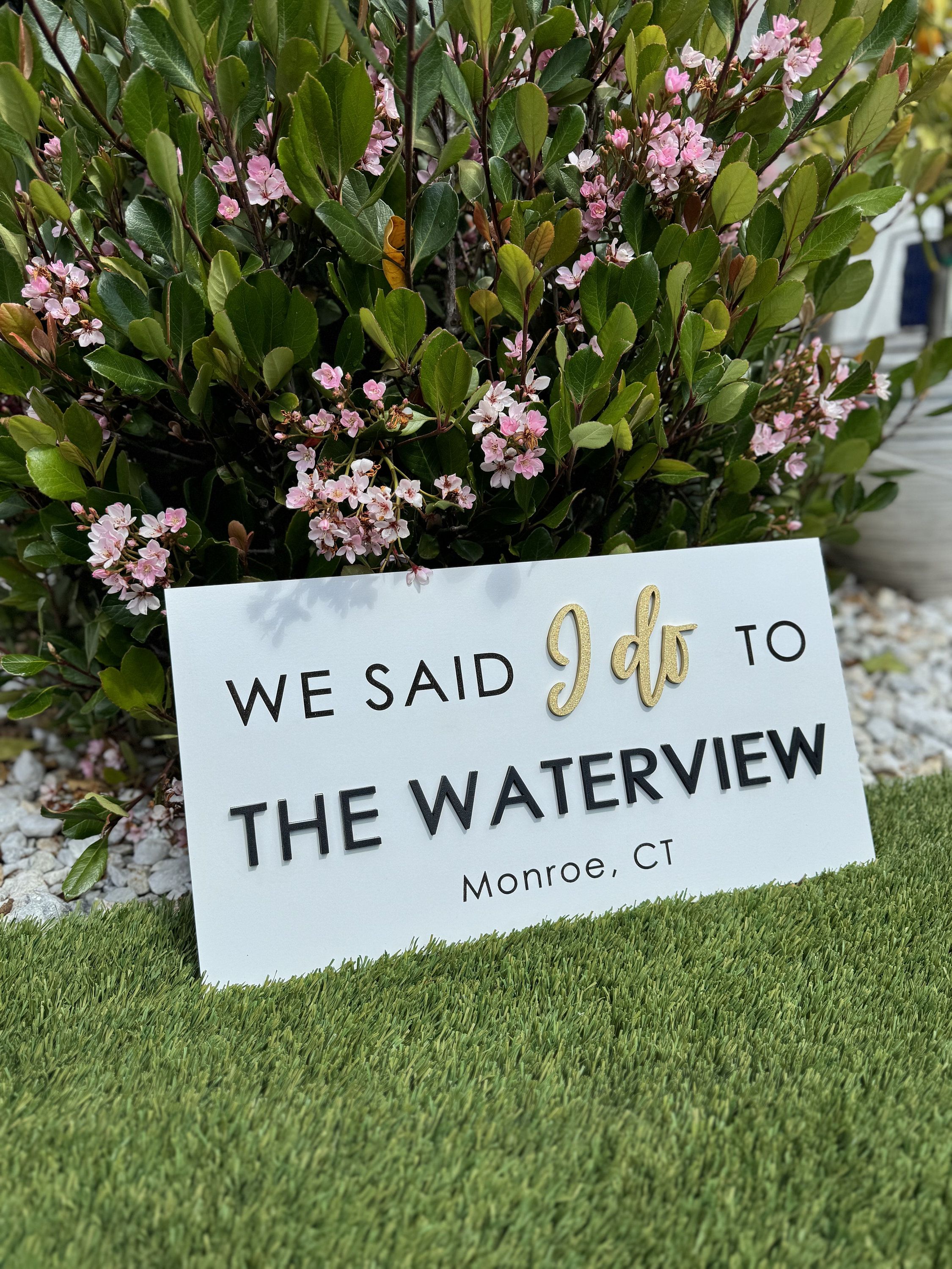 Personalized We Said I Do Venue Sign, Bridal Photo Prop, Wooden Wedding ...