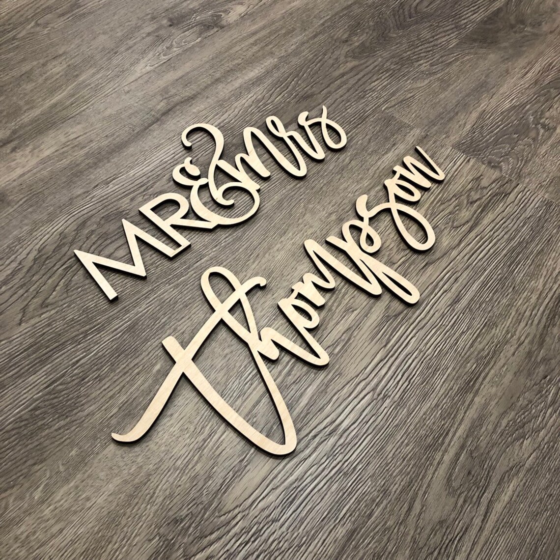 Mr & Mrs Last Name Sign Various Sizes Wedding Sign Mr and | Etsy