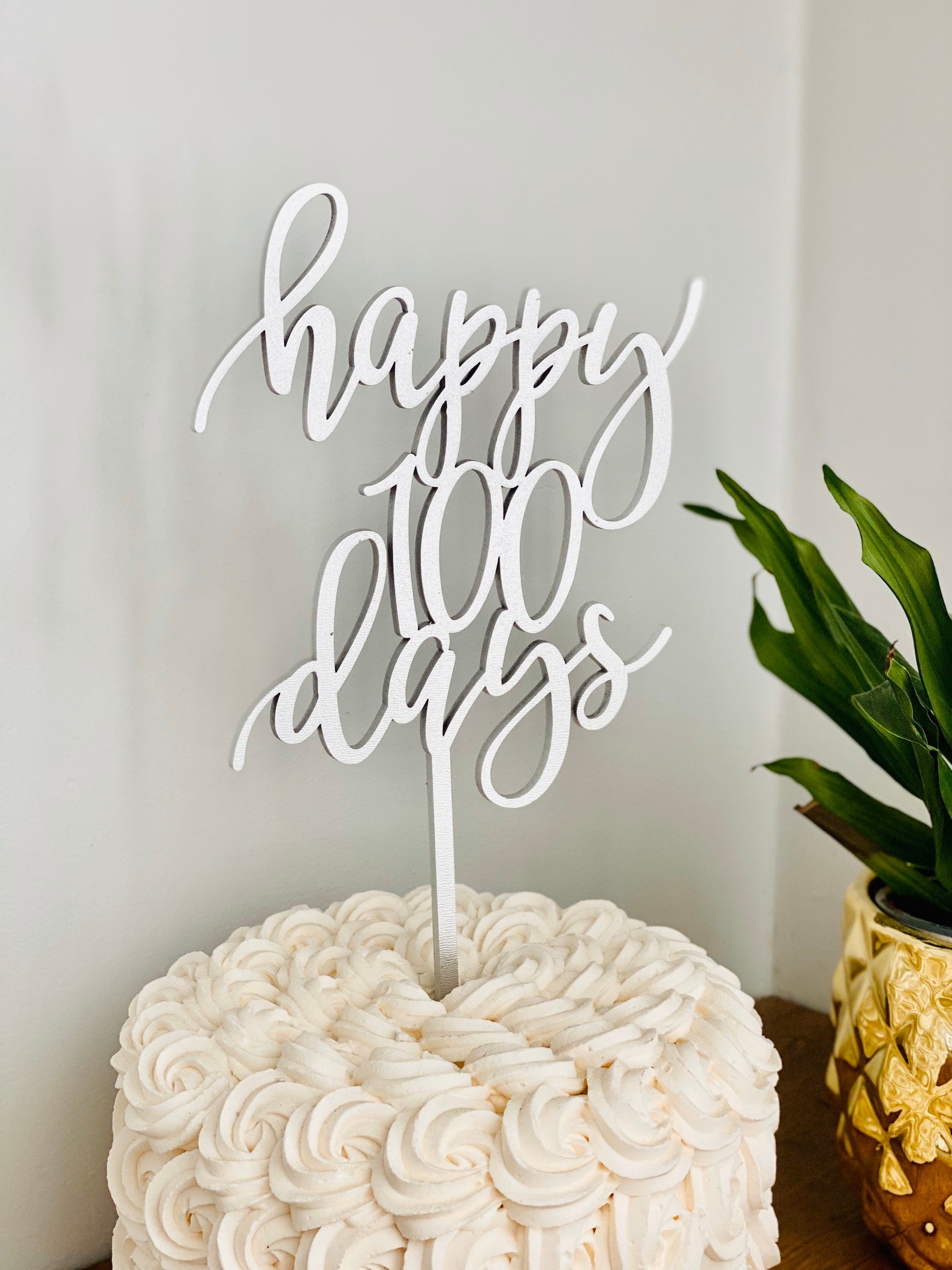 Happy 100 Days Cake Topper 5.5 Inches Baby Cake - Etsy Canada