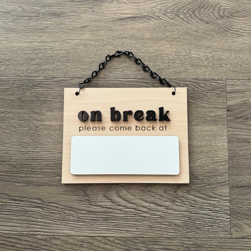 Custom Lunch Break Sign - Etsy