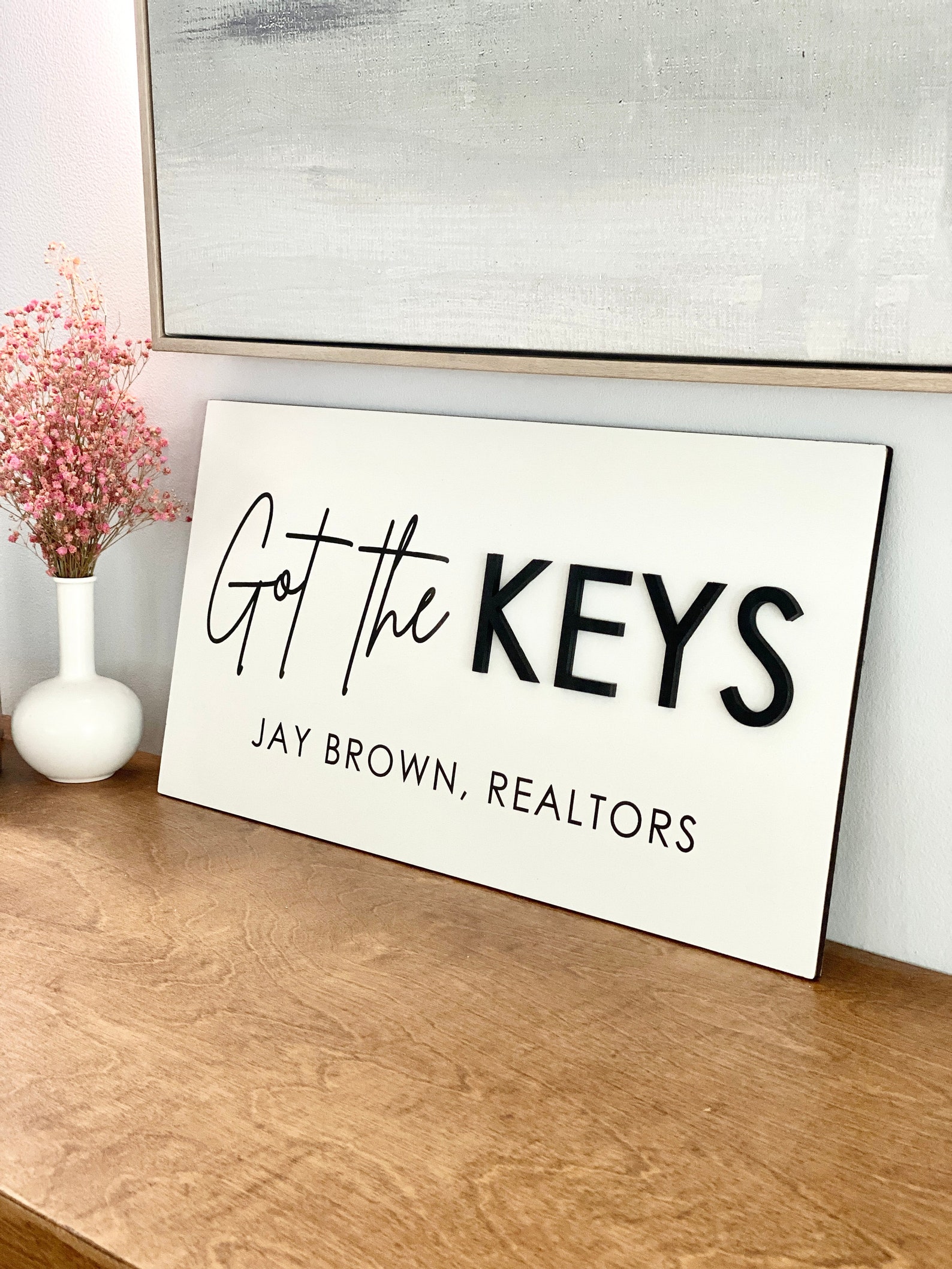 Personalized Got the KEYS Sign Realtor Sign Real Estate - Etsy