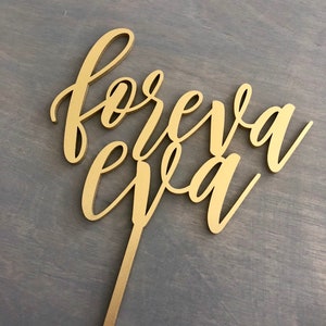 Foreva Eva Wedding Cake Topper, 6.5"w Inches - VERSION 2, Forever ...