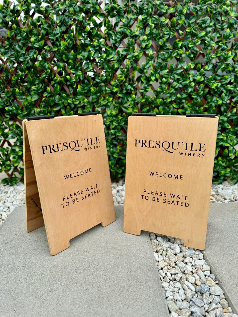 Small Personalized A-frame Sign / 18in X 12in / Custom Business ...