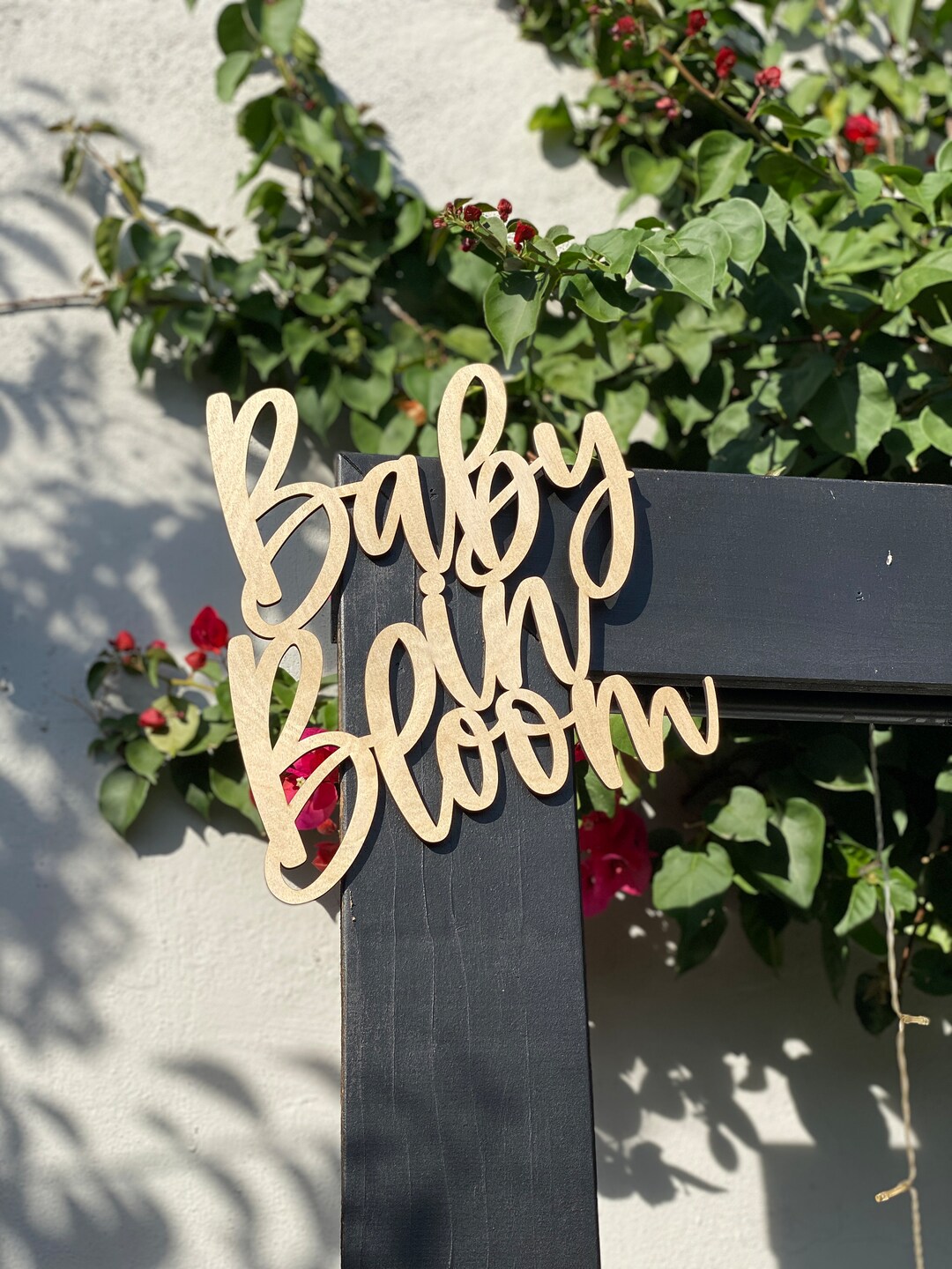 Baby in Bloom Sign - Baby Shower Sign - Mommy to Be - Backdrop Sign ...