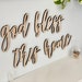 God Bless This Home Wood Wall Sign - Housewarming Gift - Etsy