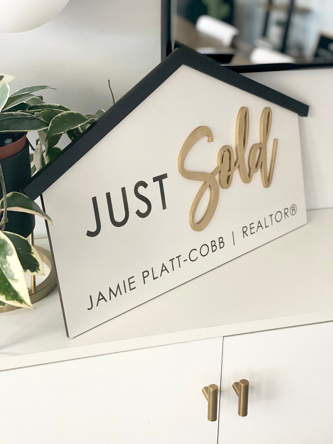 Personalized House Just Sold Sign Realtor Sign Real Estate - Etsy